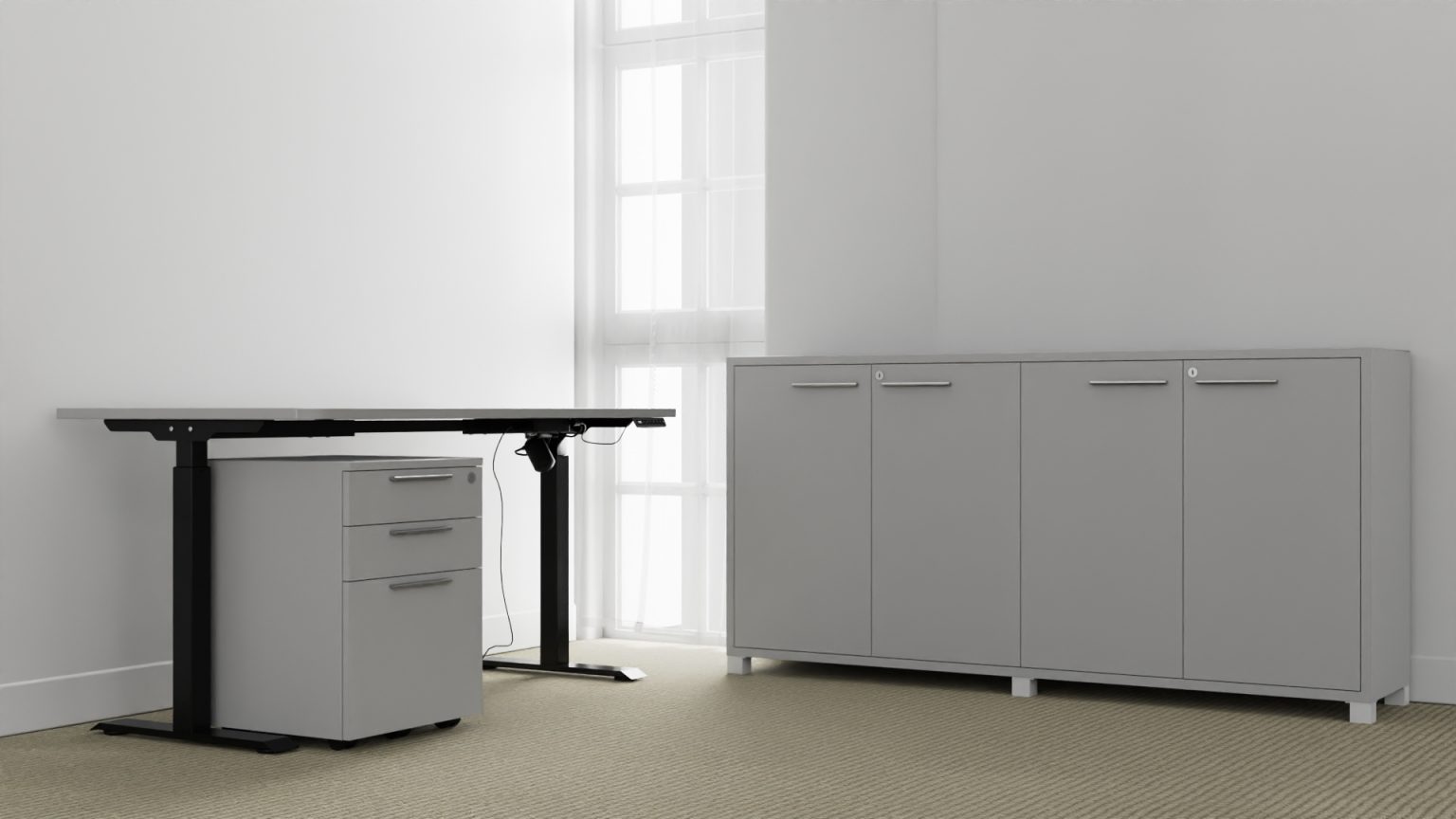 QuickShift Adjustable Desk - Direct Ergonomics - 48 Hour Dispatch