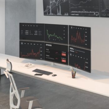 Custom Control Room Monitor Arms - Direct Ergonomics